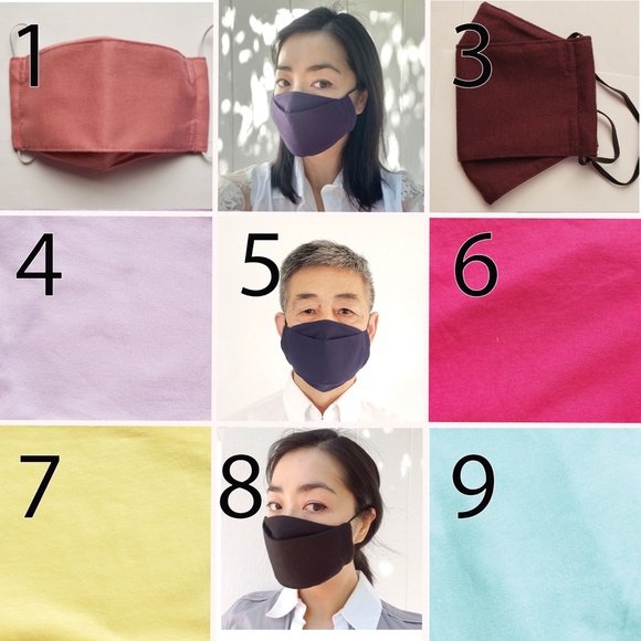 Trendy Jewels | Accessories | New Plain Mask Colors Full Coverage Face ...